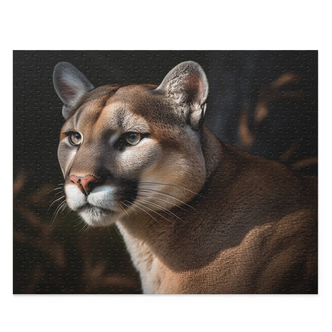 Mountain Lion Jigsaw Puzzle 120, 252, 500-piece Cougar, Puma, Animal ...