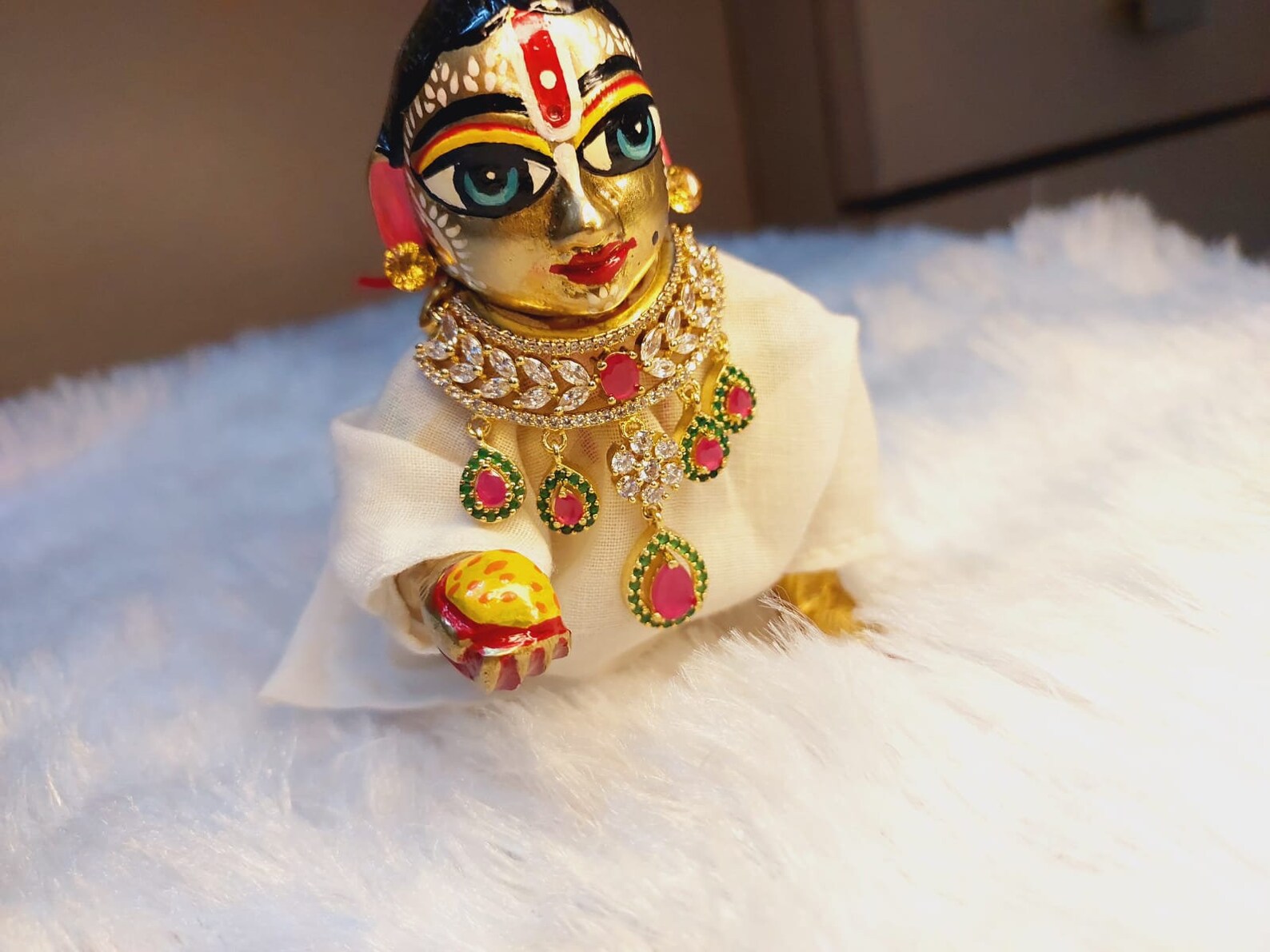 Neck Piece for Laddu Gopal / Krishna / Thakurji / Bal Gopal size 3/4 - Etsy