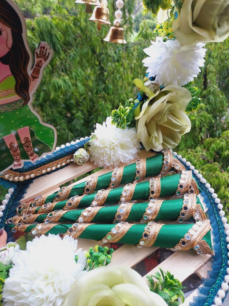 Mehndi Trays | Mehndi Thaal | Wedding Tray | Haldi / Mehendi Decor ...