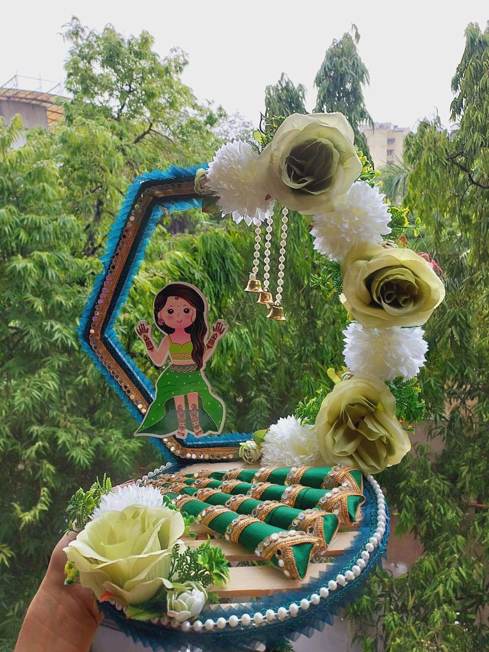 Mehndi Trays Mehndi Thaal Wedding Tray Haldi - Etsy