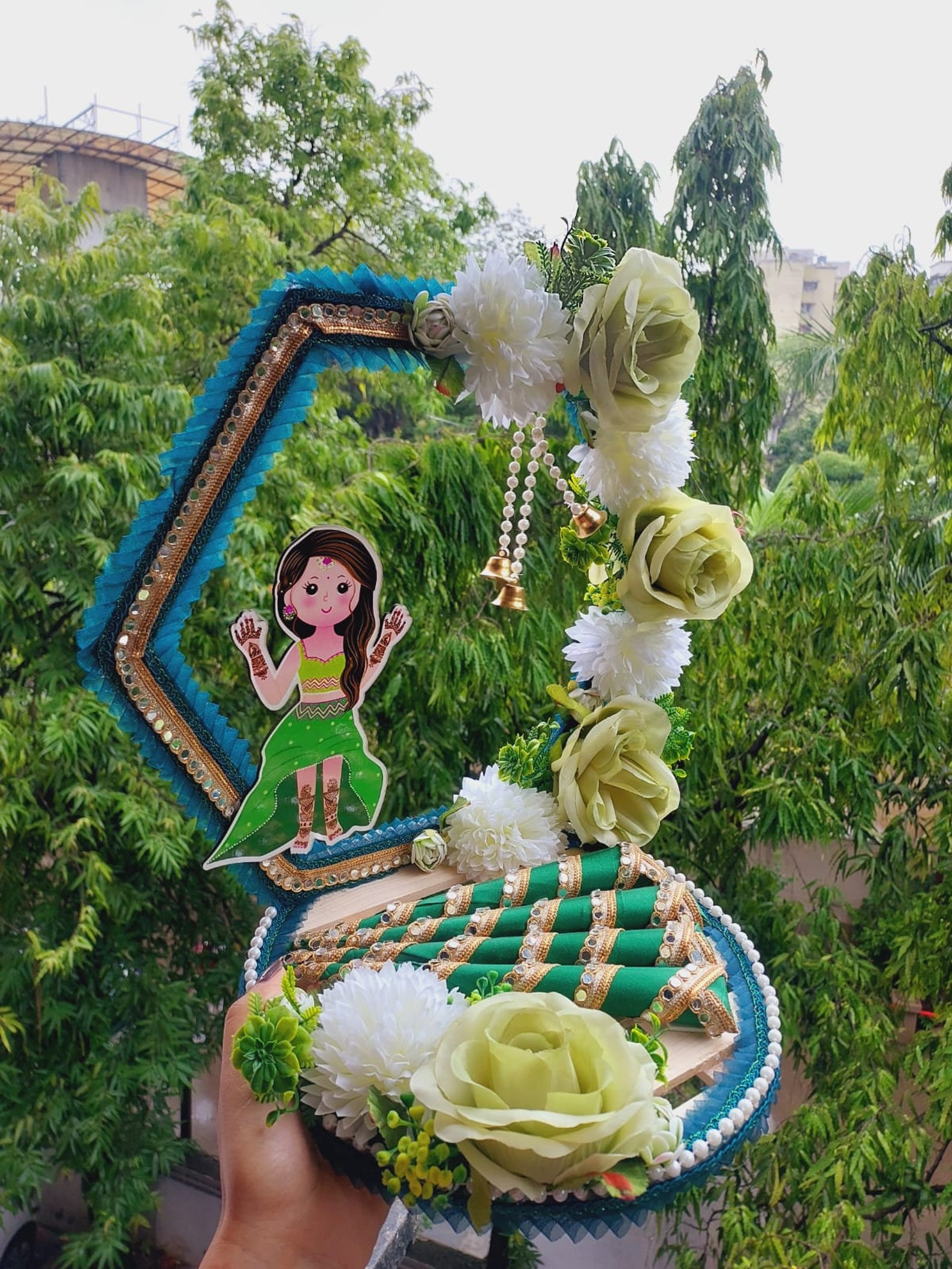 Mehndi Trays | Mehndi Thaal | Wedding Tray | Haldi / Mehendi Decor ...