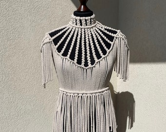 Tutorial de Crop top de Macrame. CROP TOP Macramé paso a paso. - Etsy ...