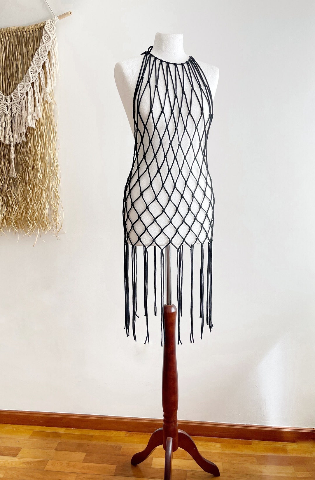 Macrame Mesh Dress. Macrame Beach Dress - Etsy