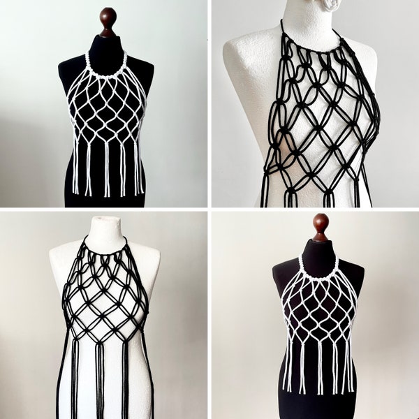 White Macrame - Etsy
