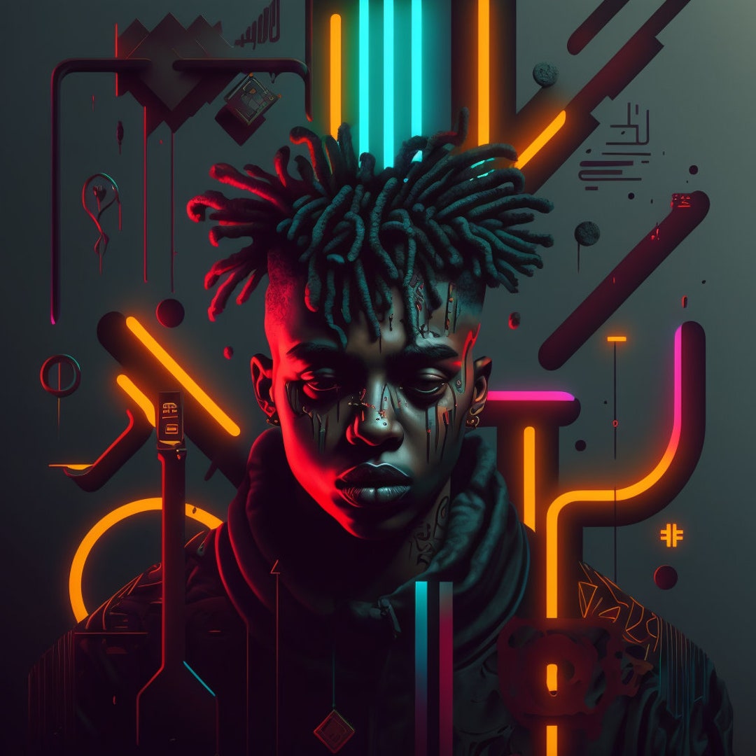 Xxxtentacion Futuristic Design Digital Download Illustration - Etsy