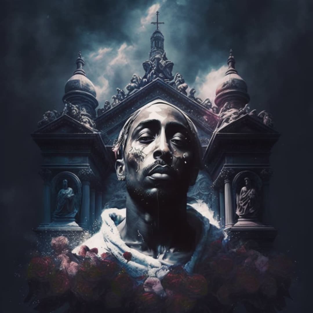 Tupac Heaven Design Digital Download Illustration - Etsy