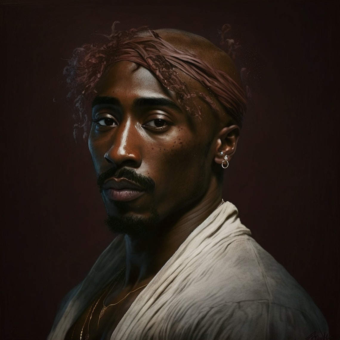 Tupac Design Digital Download Illustration - Etsy