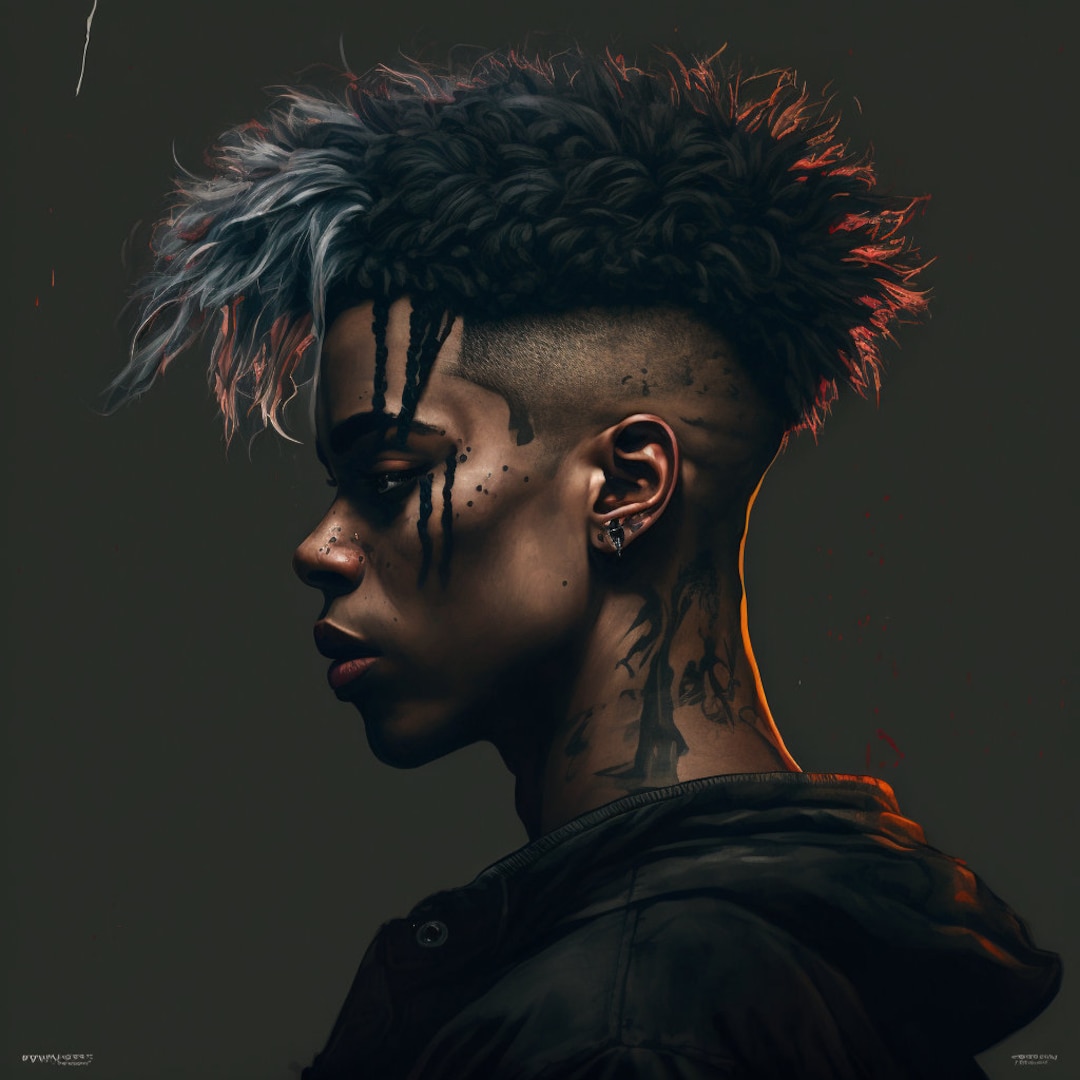 Xxxtentacion Sideview Design Digital Download Illustration - Etsy