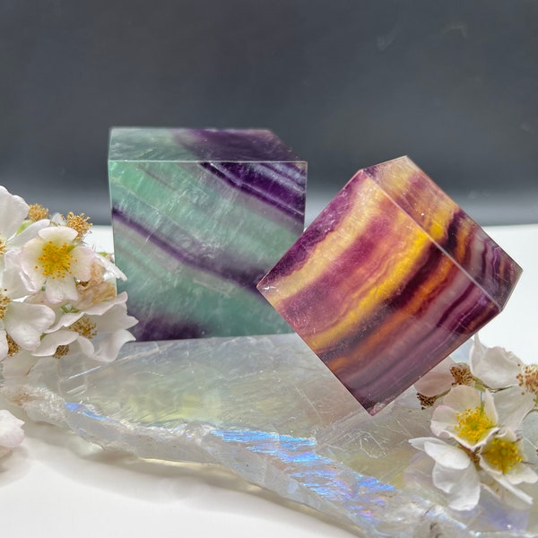 Fluorite Cubes - Etsy