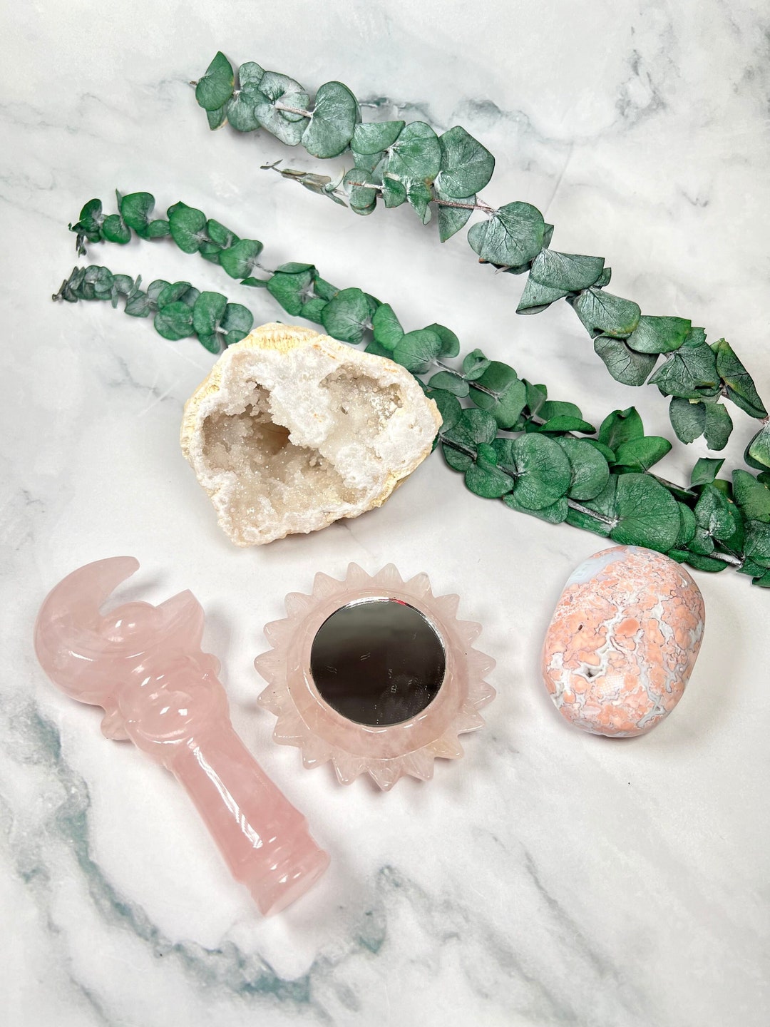 Valentines Bundle: Rose Quartz Sailor Moon Wand, Rose Quartz Sun Mirror ...
