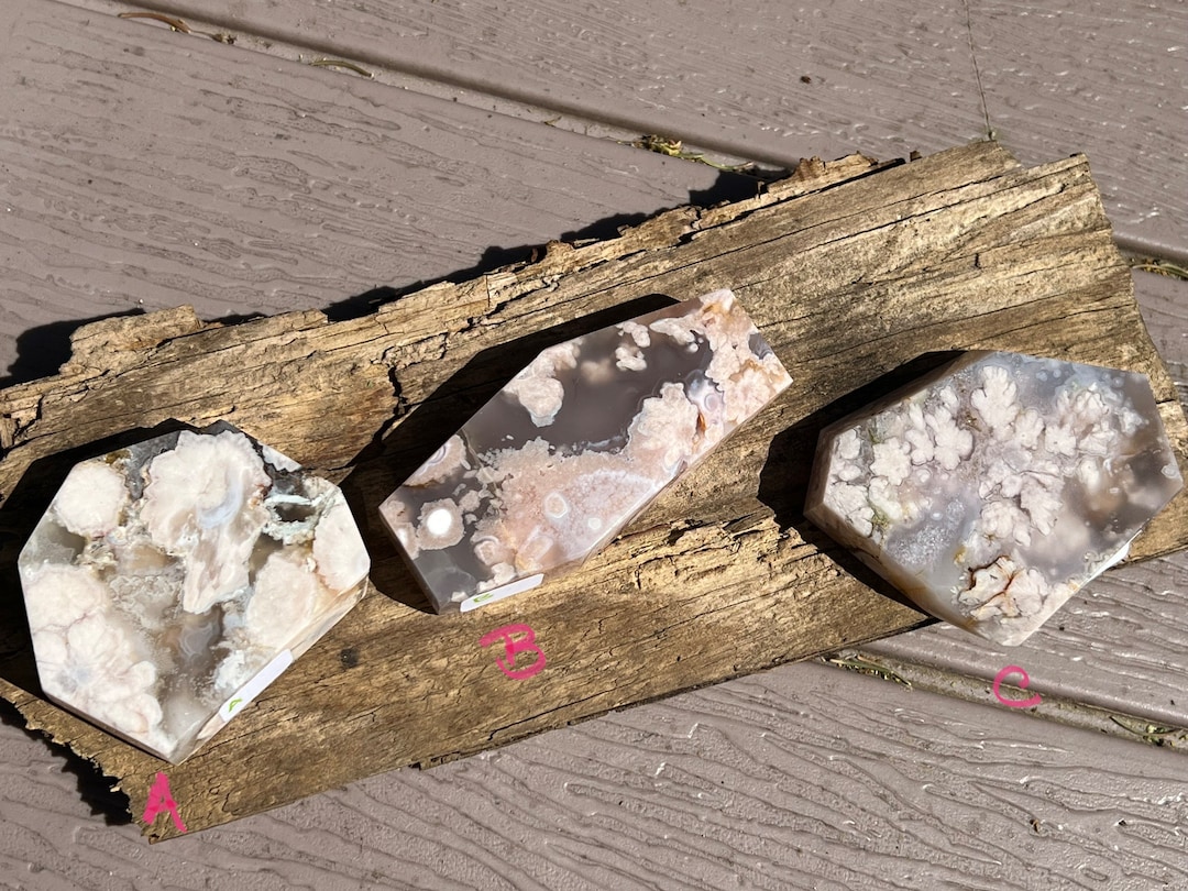 Flower Agate Slab self Standing - Etsy