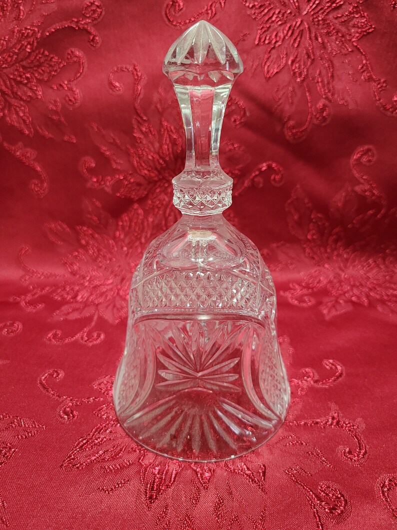 Crystal Bell With an Etched Flower and Designs All Around, Beautiful ...