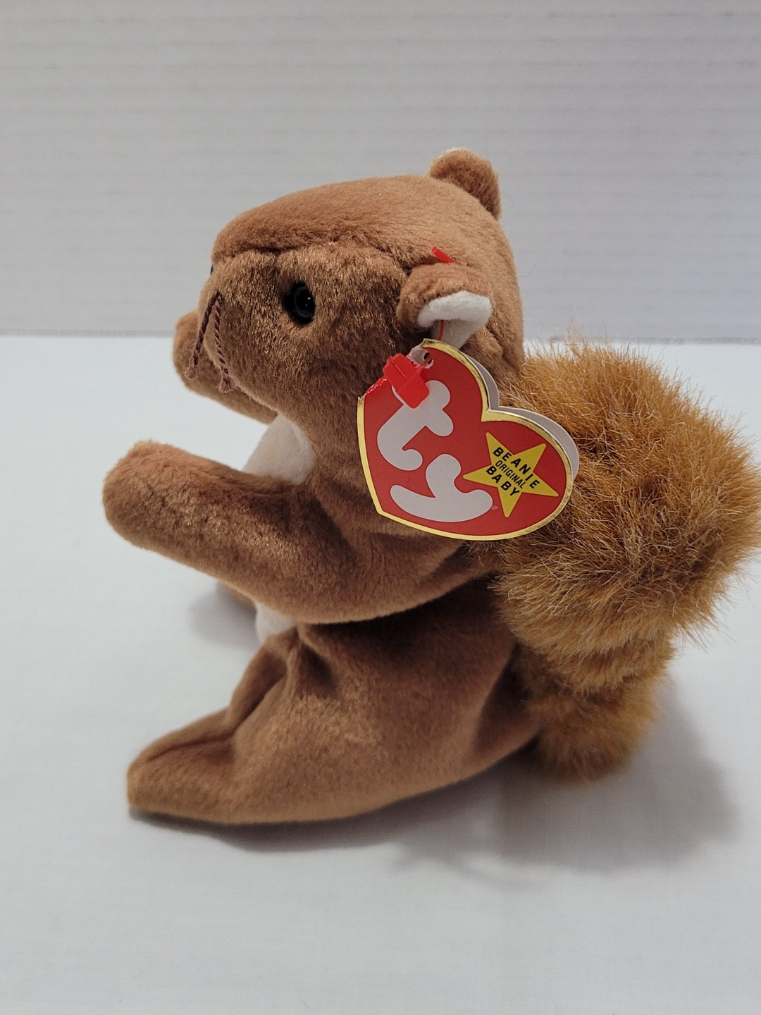 Beanie Baby Rare & Retired With Errors, Nuts the Squirrel, Handmade ...