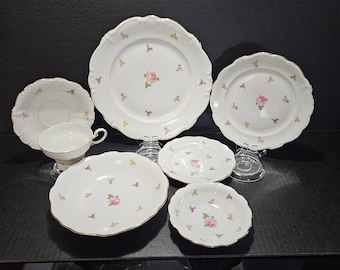 Johanna Haviland 1940s Bavarian Fine Porcelain China Pink Rosebud ...