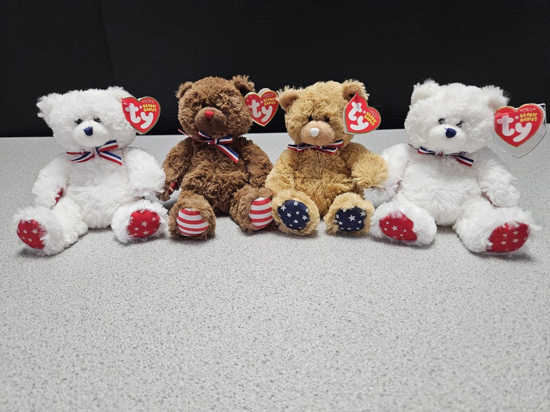 Beanie Babies Uncle Sam Beanies - These Little Guys Are Really Soft - Etsy