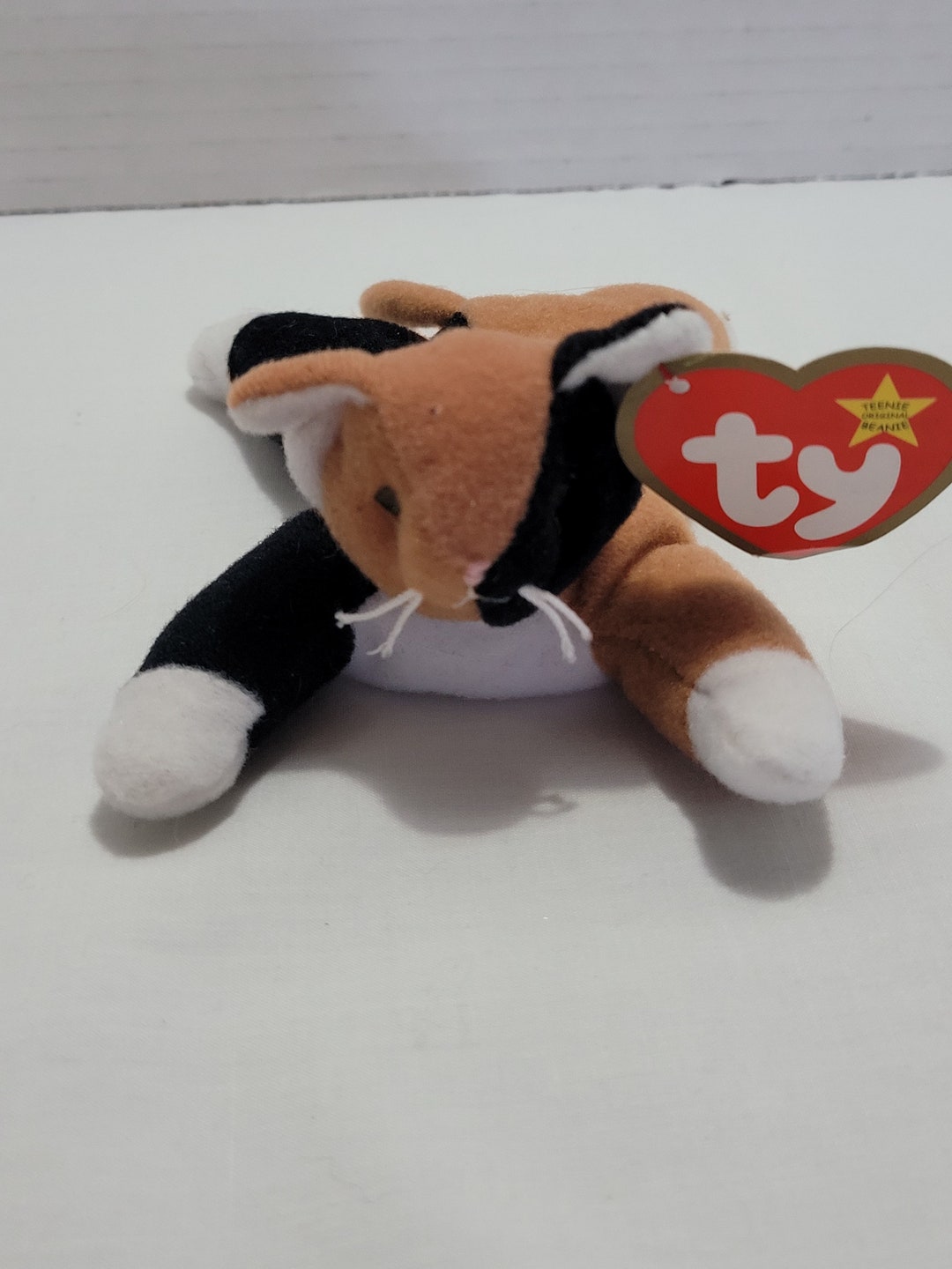 Teenie Beanie Baby - Rare & Retired With Errors - Chip the Cat - Etsy