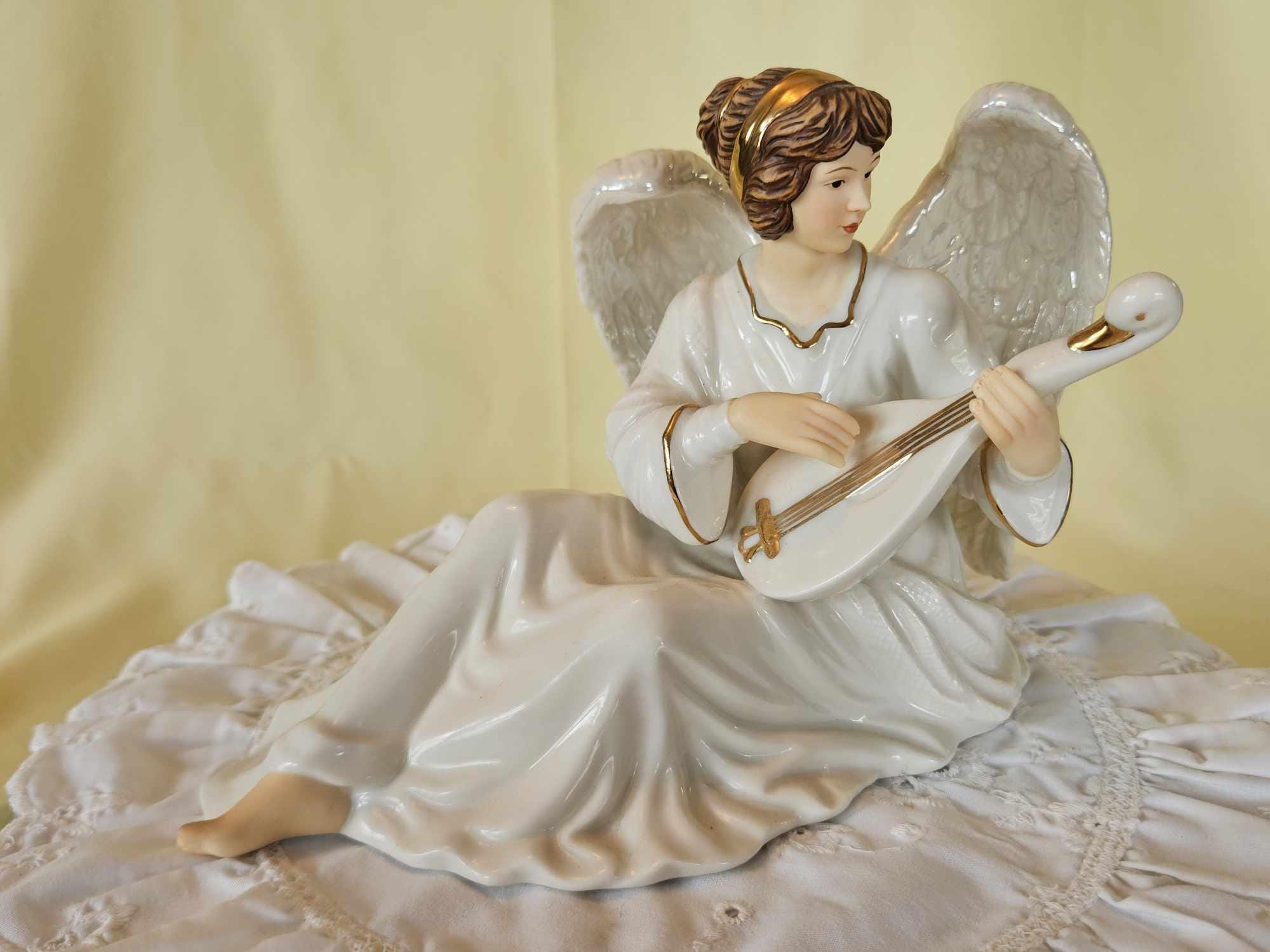 Grandeur Noel Porcelain Angel Figurine Hand-painted With Gold Accents ...
