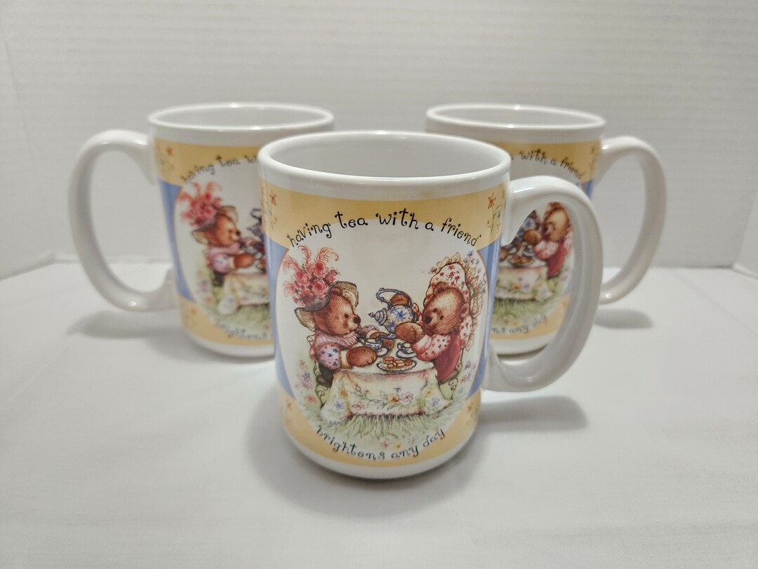 Hallmark Coffee Tea Hot Cocoa Cups - Three Cups - Having Tea With a ...