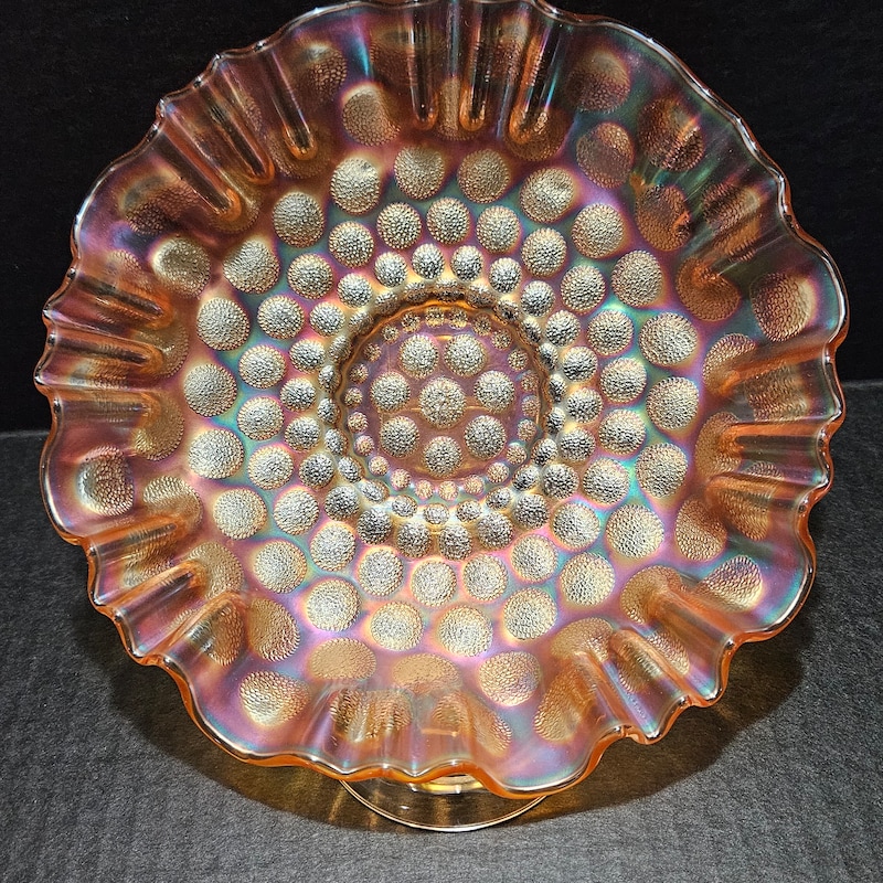 Fenton Coin Dot Glass - Etsy