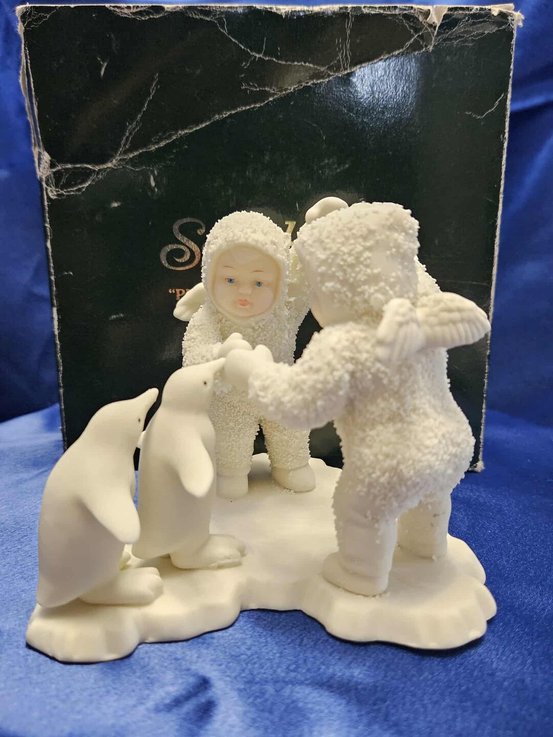 Snowbabies Vintage Retired #7947-2 "playing Games is Fun" - 4.5" T ...