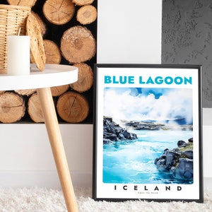Blue Lagoon Poster, Blue Lagoon Print, Blue Lagoon Travel Poster ...