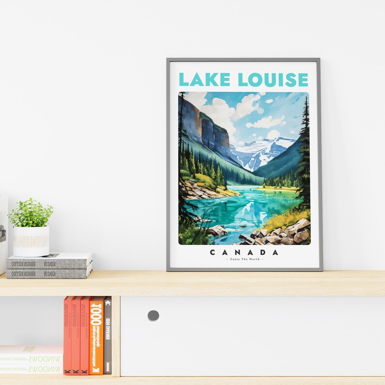 Lake Louise Wall Art, Lake Louise Poster, Banff National Park Poster ...