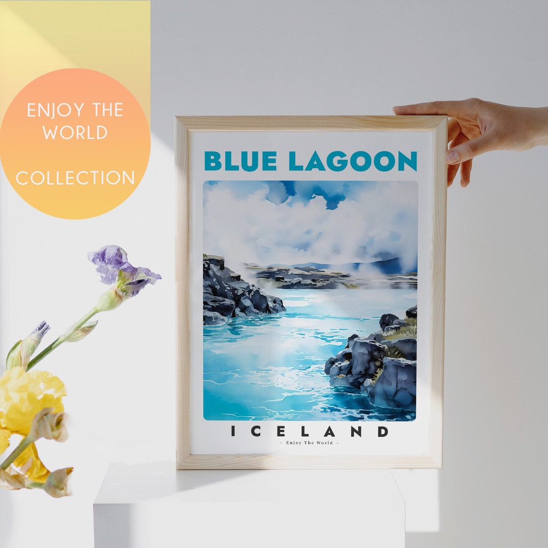 Blue Lagoon Poster, Blue Lagoon Print, Blue Lagoon Travel Poster ...