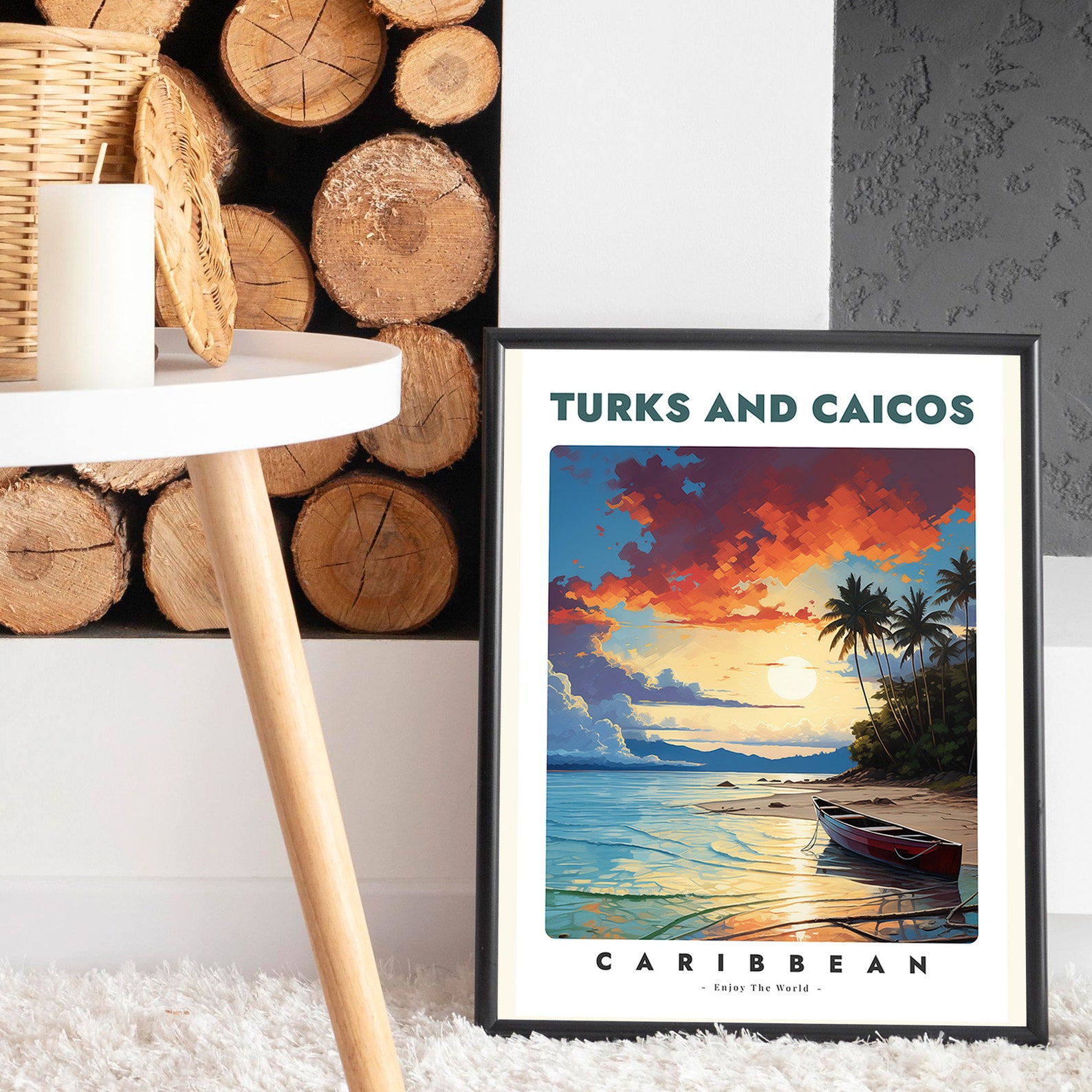 Turks and Caicos Print, Turks and Caicos Poster, Turks and Caicos Wall ...