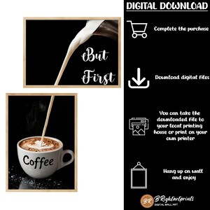 Modern Coffee Poster, Coffee Shop Wall Art, Coffee Bar Wall Decor ...