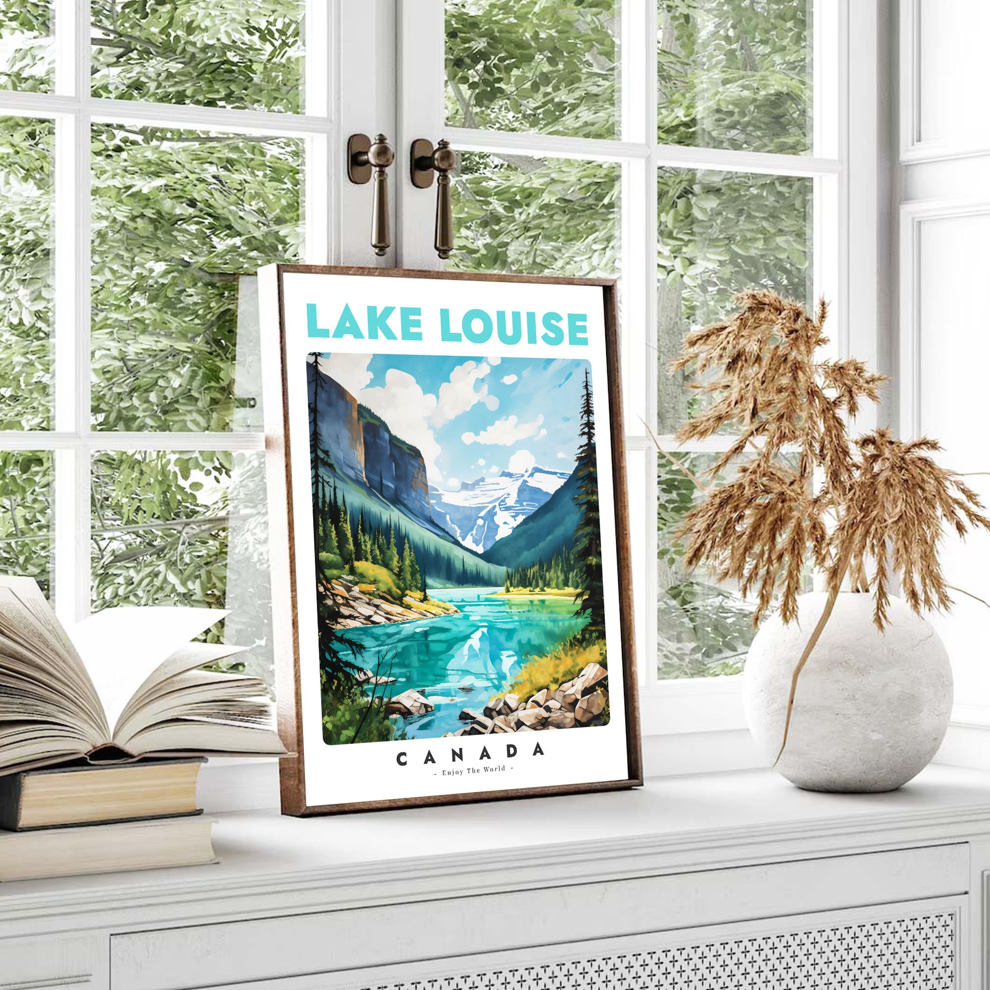 Lake Louise Wall Art, Lake Louise Poster, Banff National Park Poster ...