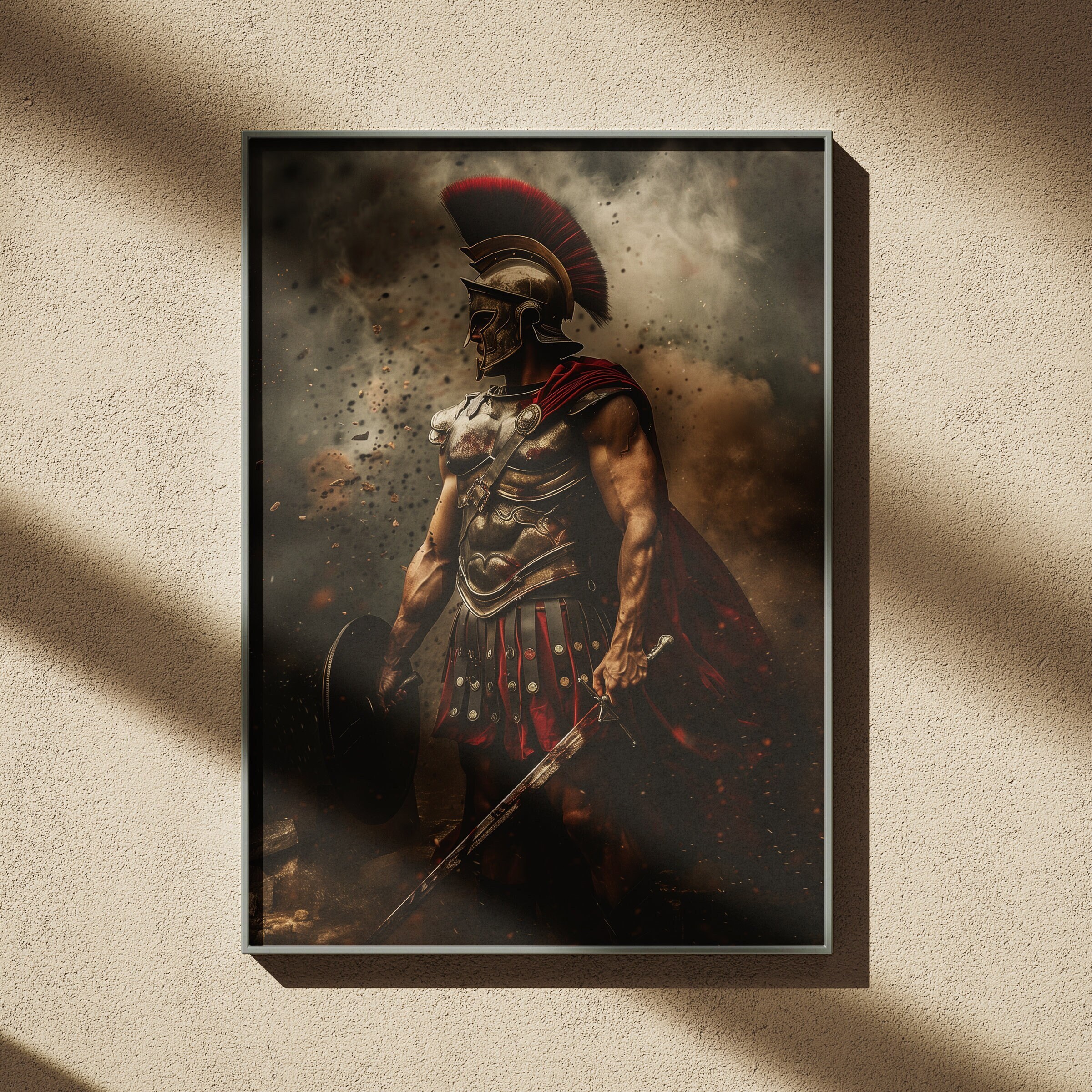 Commander Gladiator Print, Ancient Hero Poster, General Gladiator ...