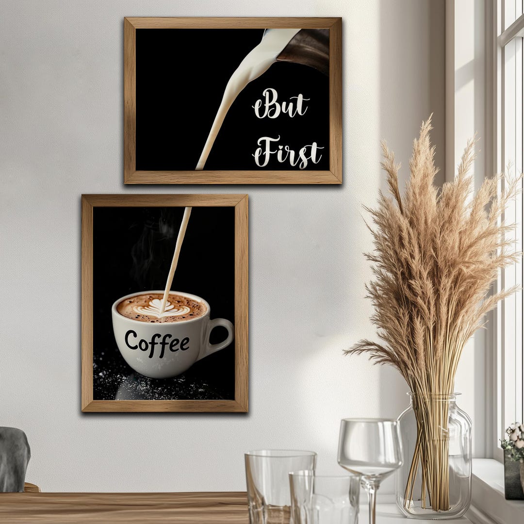 Modern Coffee Poster, Coffee Shop Wall Art, Coffee Bar Wall Decor ...