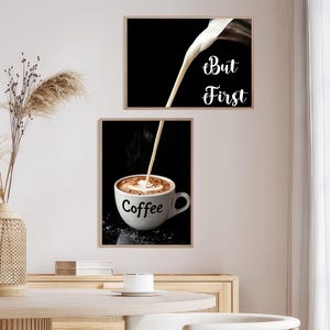 Modern Coffee Poster, Coffee Shop Wall Art, Coffee Bar Wall Decor ...