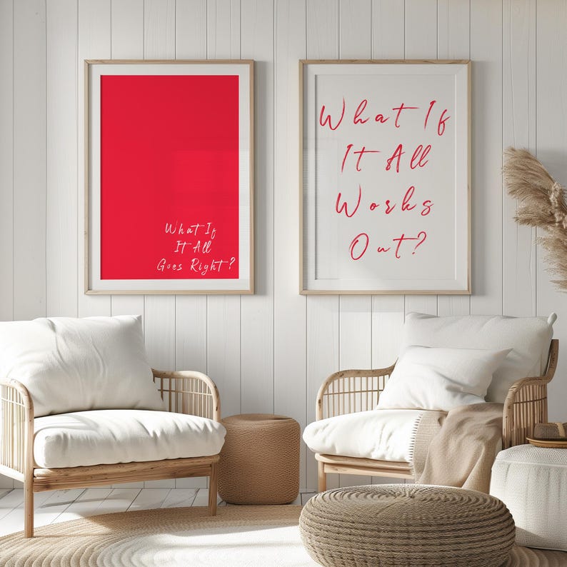 Motivational Poster: What If It All Works Out Print Digital Download - Etsy