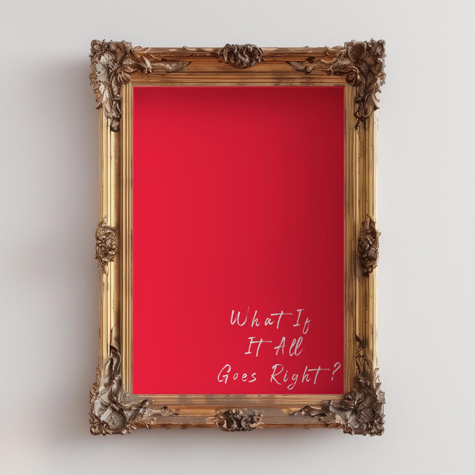 Motivational Poster: What If It All Works Out Print Digital Download - Etsy