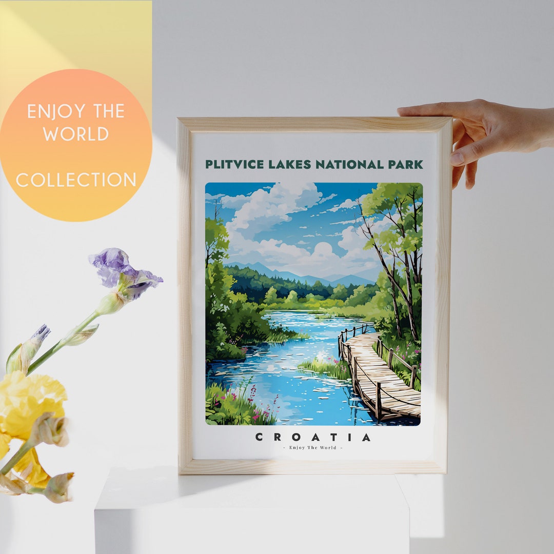 Plitvice Lakes Print, Plitvice Lakes Poster, Croatia Digital Print ...