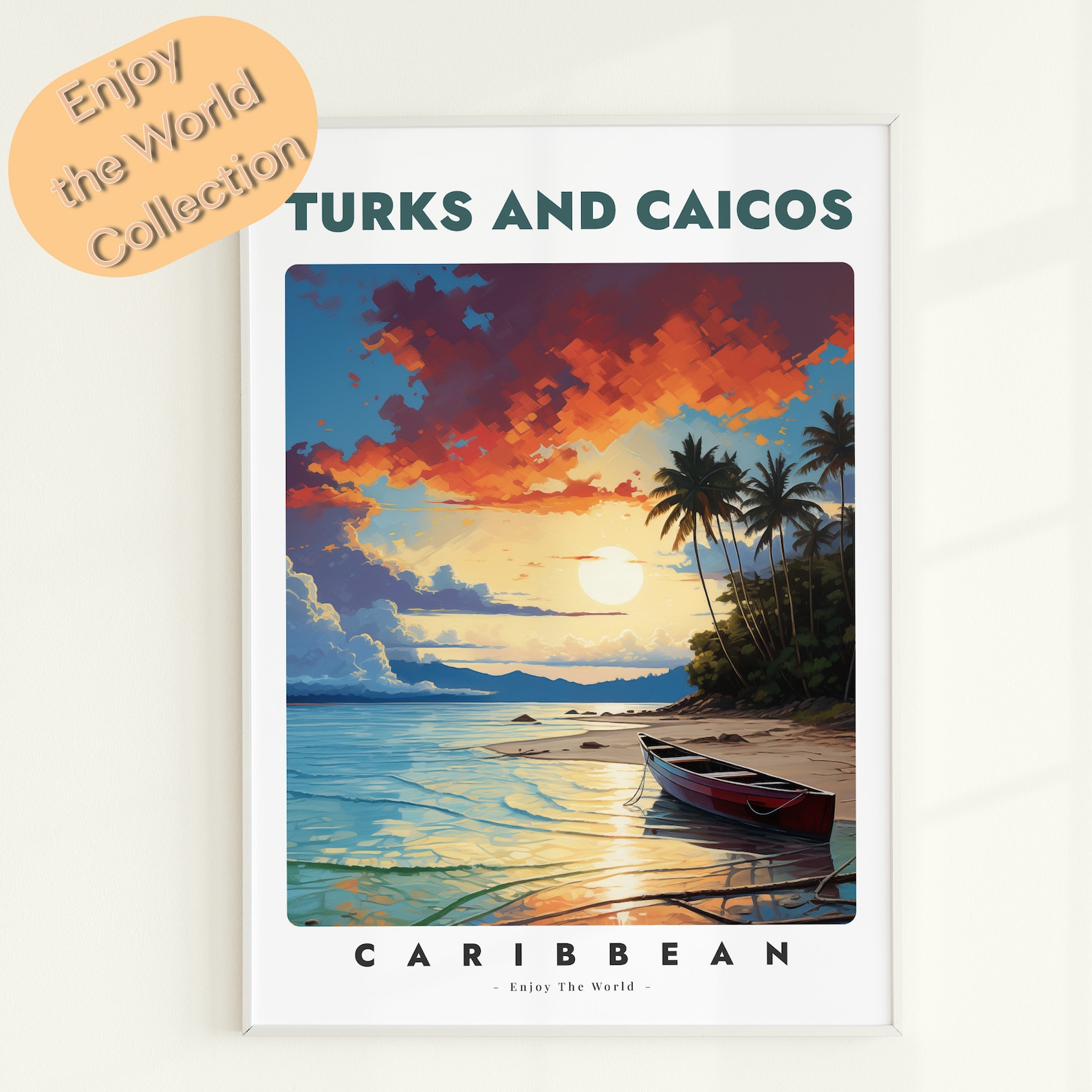 Turks and Caicos Print, Turks and Caicos Poster, Turks and Caicos Wall ...