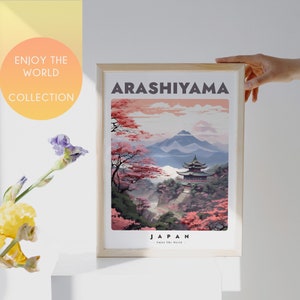 Arashiyama Print, Arashiyama Poster, Arashiyama Wall Art, Kyoto Print ...