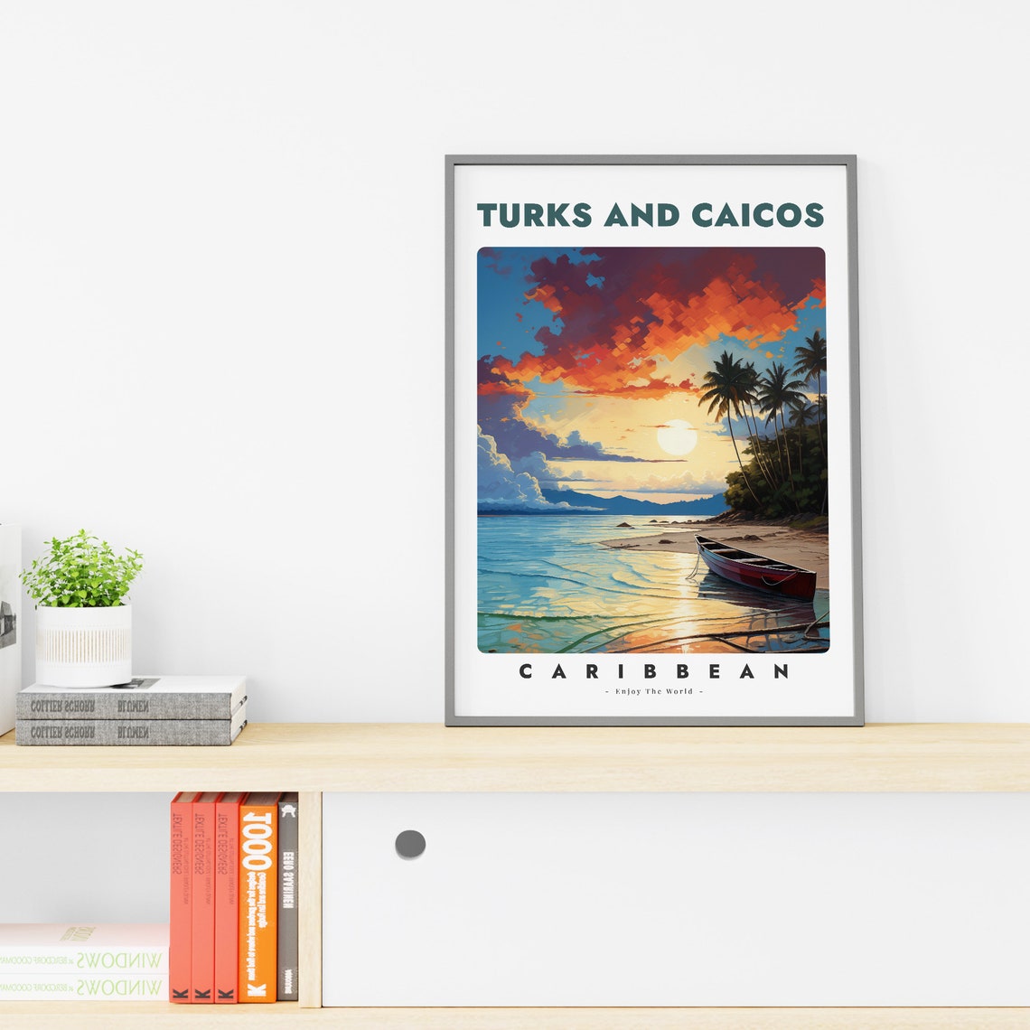 Turks and Caicos Print, Turks and Caicos Poster, Turks and Caicos Wall ...