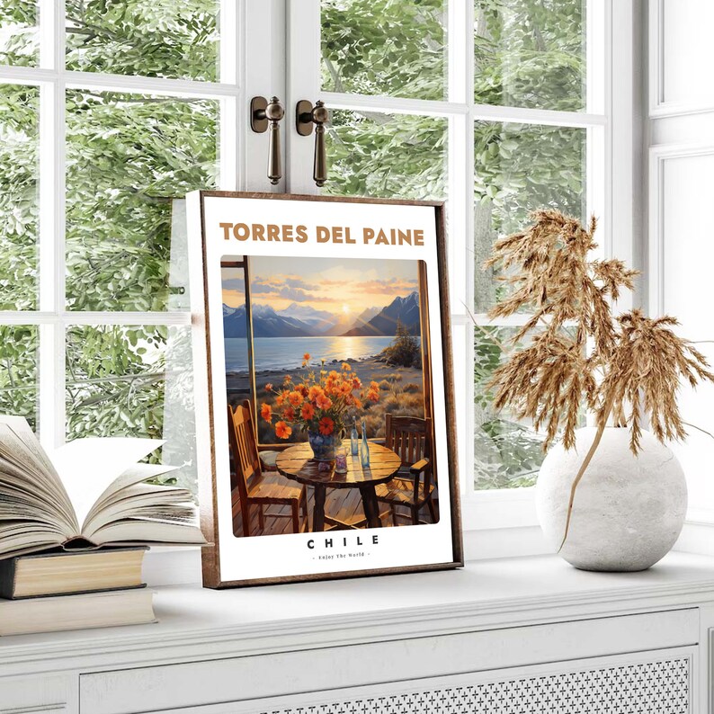 Torres Del Paine Print, Torres Del Paine Poster, Chile Poster, Chile ...