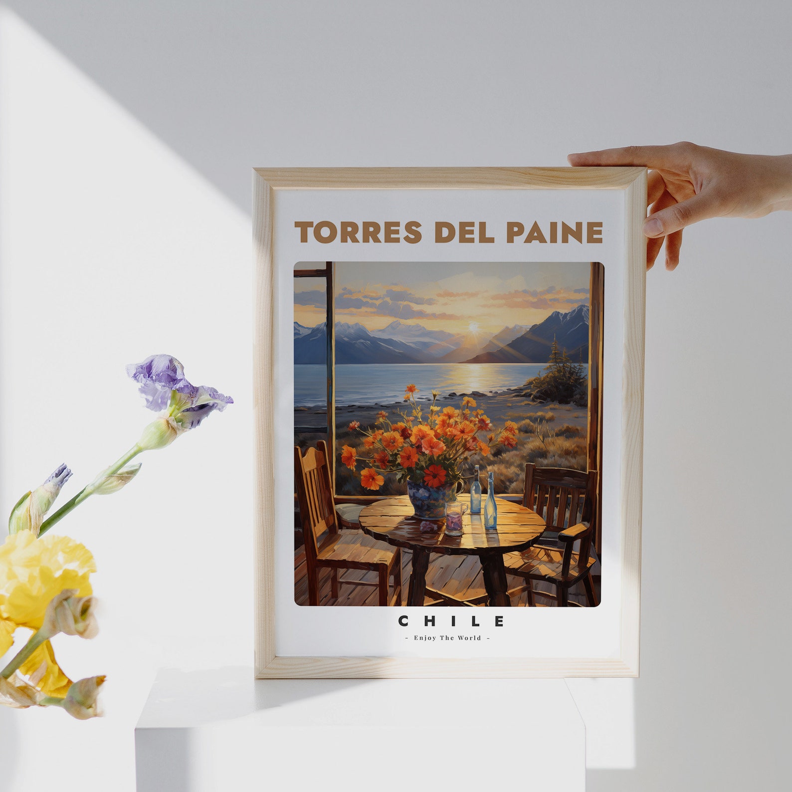 Torres Del Paine Print, Torres Del Paine Poster, Chile Poster, Chile ...