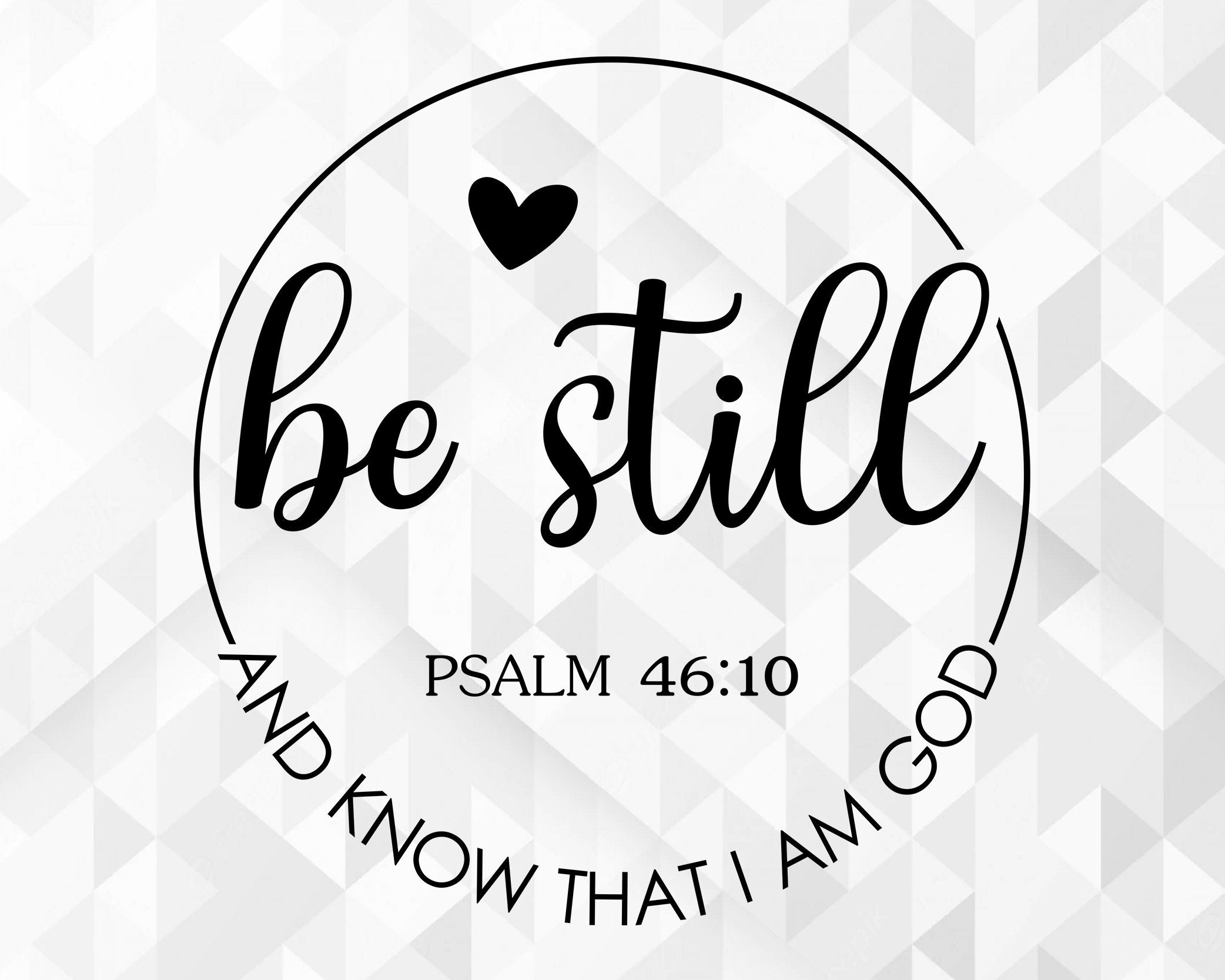 Be Still and Know That I Am God SVG Groovy Christian Svg - Etsy