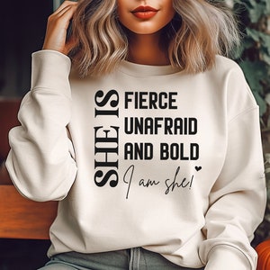 She is Fierce SVG, She is Me Svg, Positiv Svg, Strong Woman Svg ...