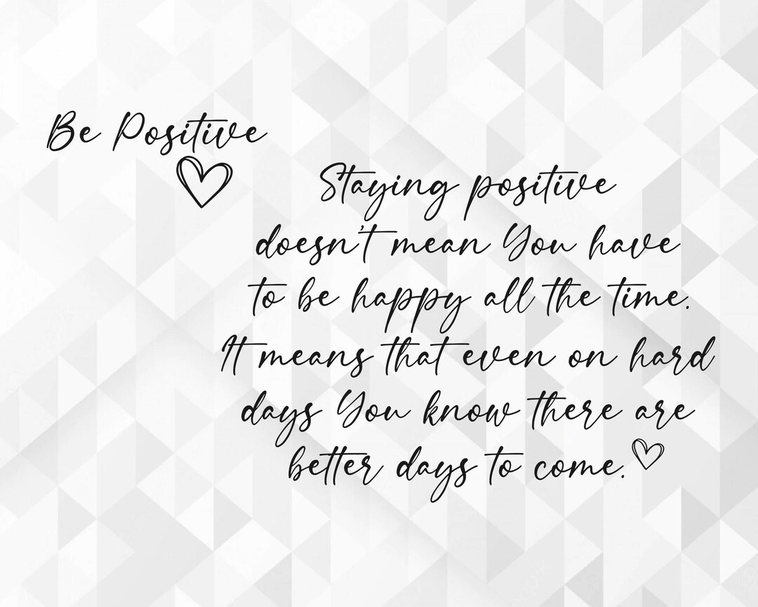 Be Positive Svg, Keep Shining Svg, Inspirational Svg, Positive Vibes ...