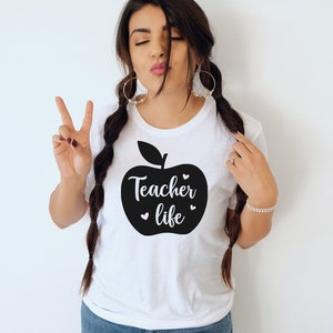 Teacher Life SVG, School Shirt Svg, Teacher Vibes Svg, School Svg ...