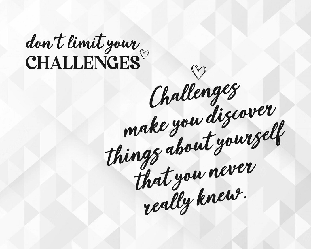 Don't Limit Your Challenges SVG, Motivational Svg, You Are Strong Svg ...