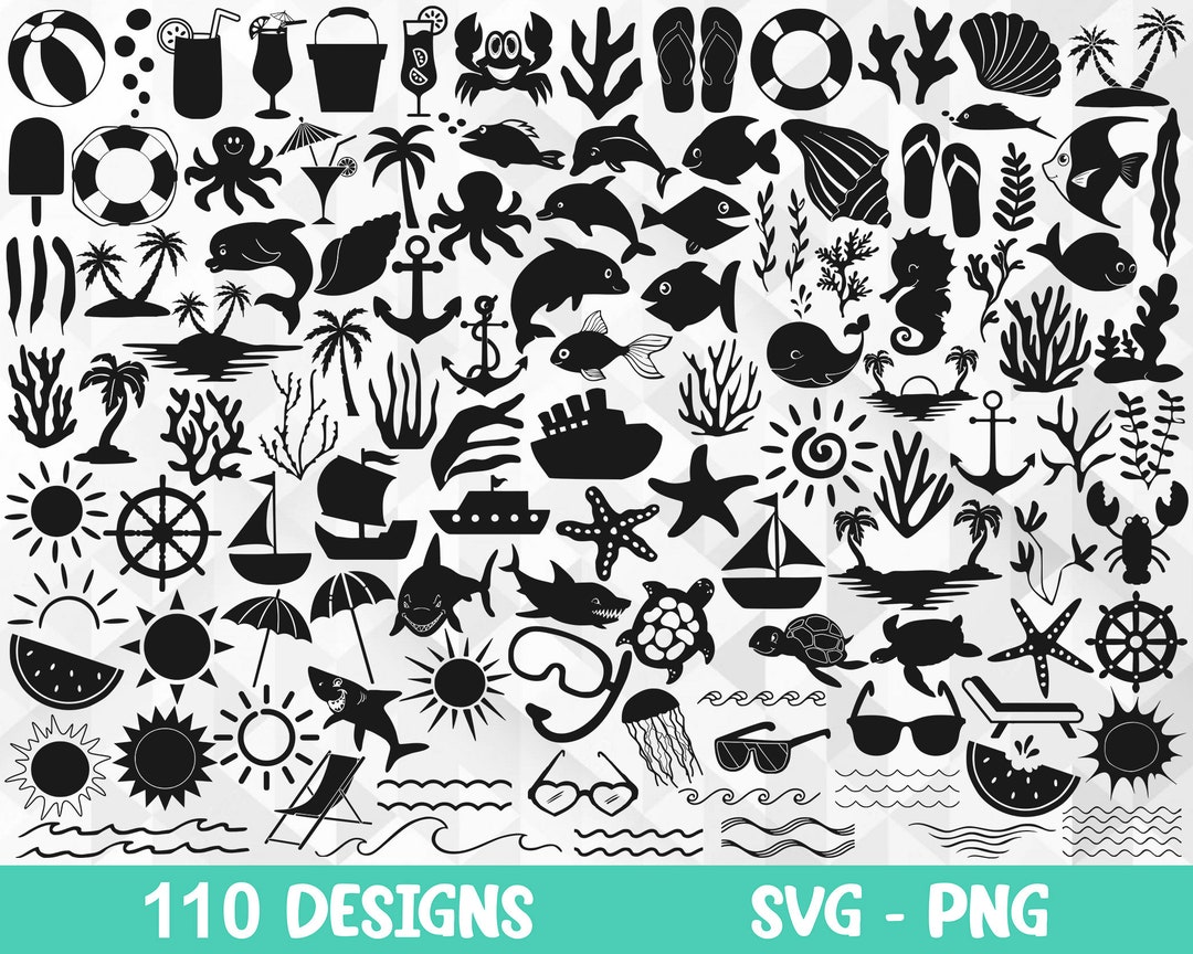 Sea SVG Bundle, Sea Animals Svg, Beach Svg, Ocean Svg, Sea Life Svg ...