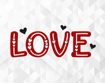 Love SVG, Valentine Svg, Valentine's Day Svg, Love Heart Svg, Heart Svg ...