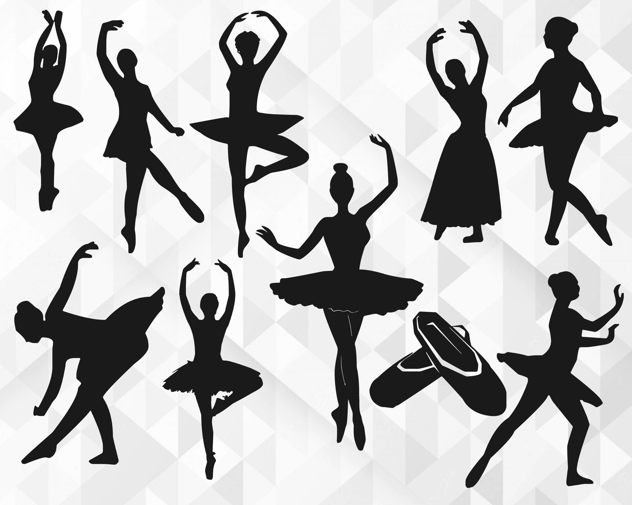 Ballet SVG Bundle, Ballerina Svg, Ballet Dancer Svg, Ballerina Designs ...