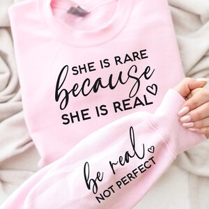 She is Rare Because She is Real SVG, Be Real Not Perfect Svg ...
